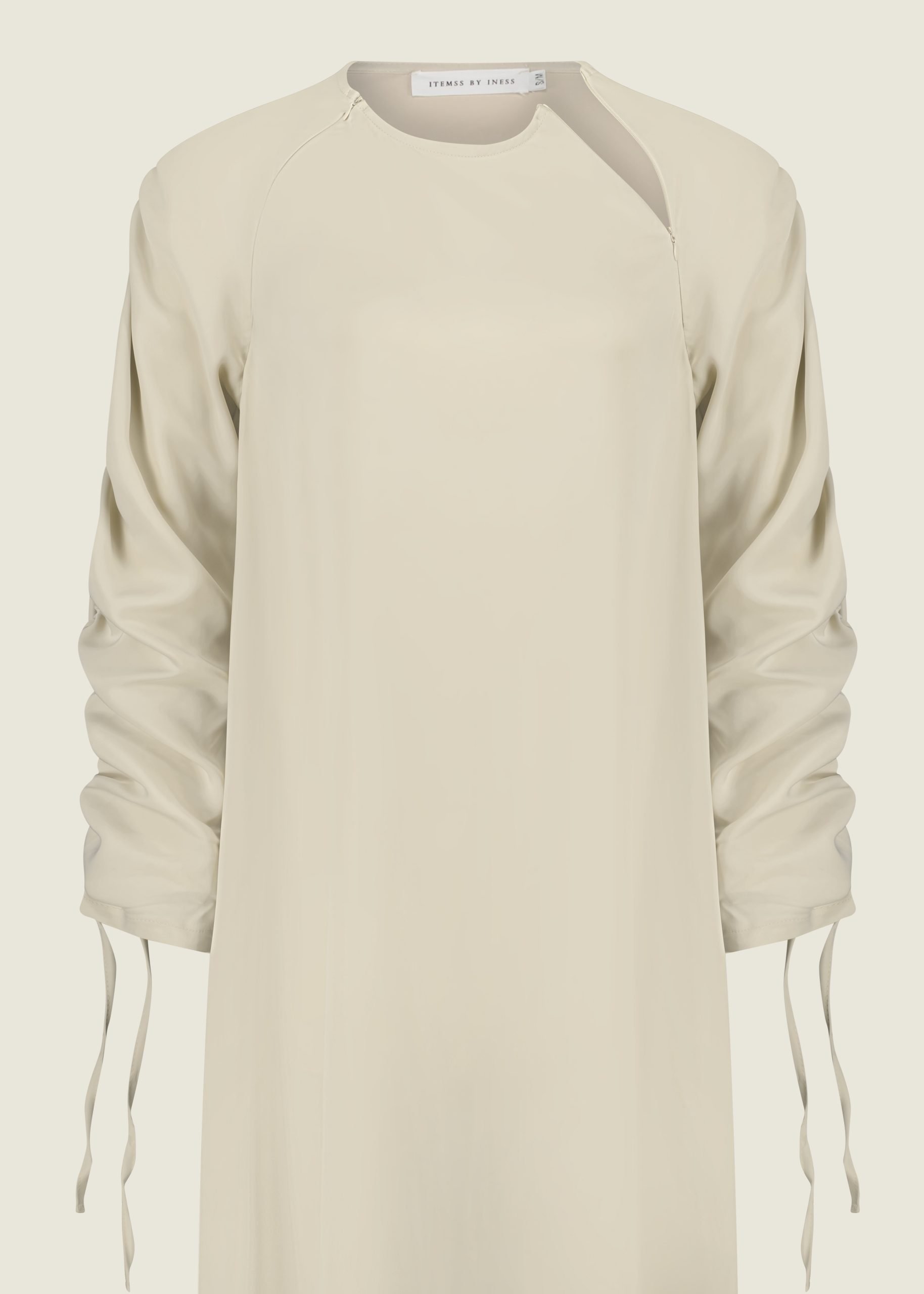 Glossy abaya – Beige Light – Itemss by Iness